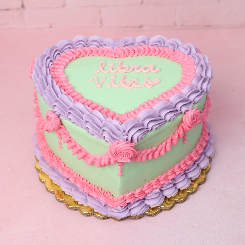 PASTEL CORAZÓN VINTAGE – Algo Dulce