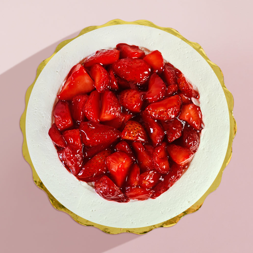 PASTEL FRESAS CON CREMA – Algo Dulce